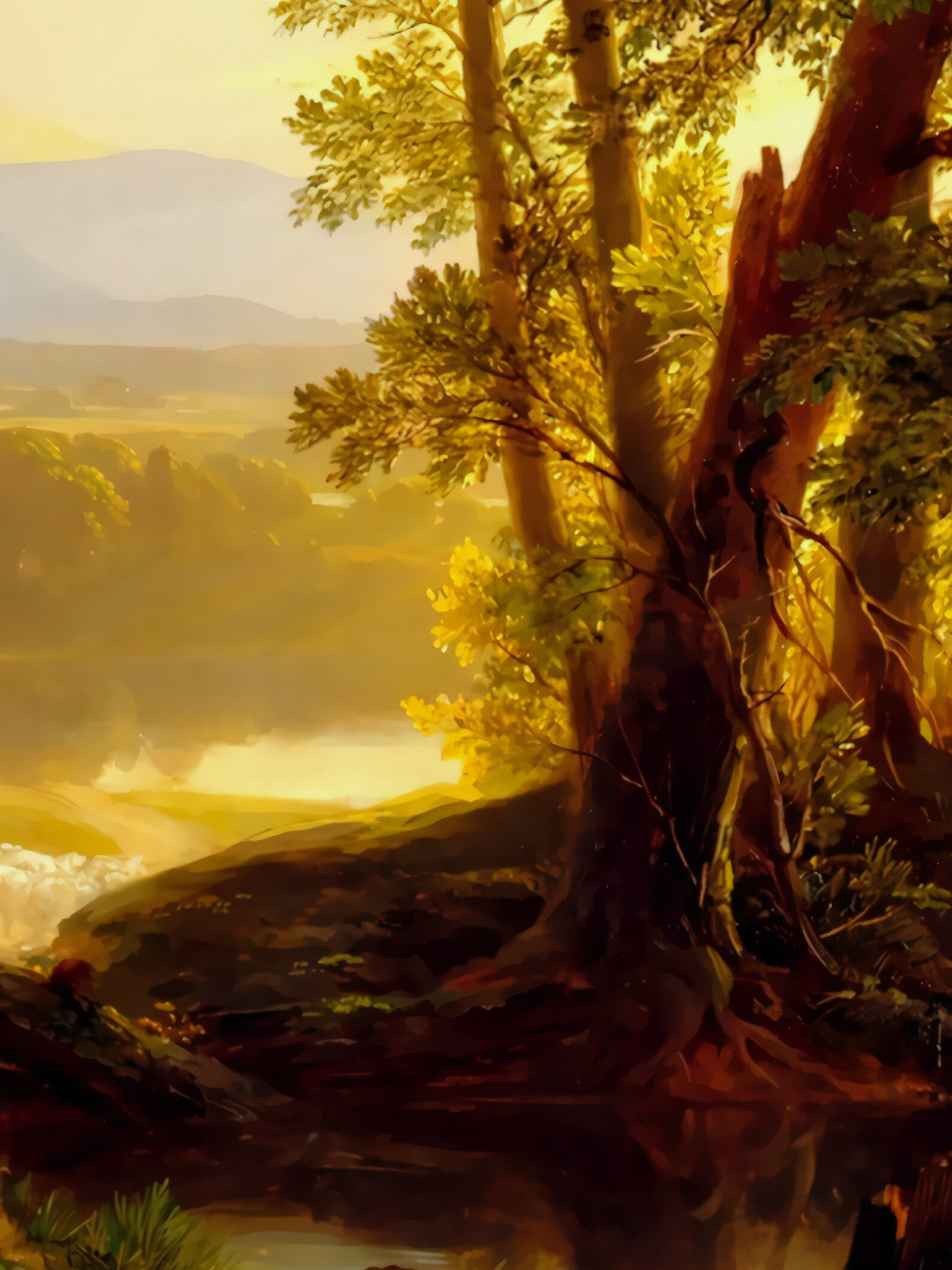 The Beeches, Asher Brown Durand, Gemälde auf Poster - Etsy.de