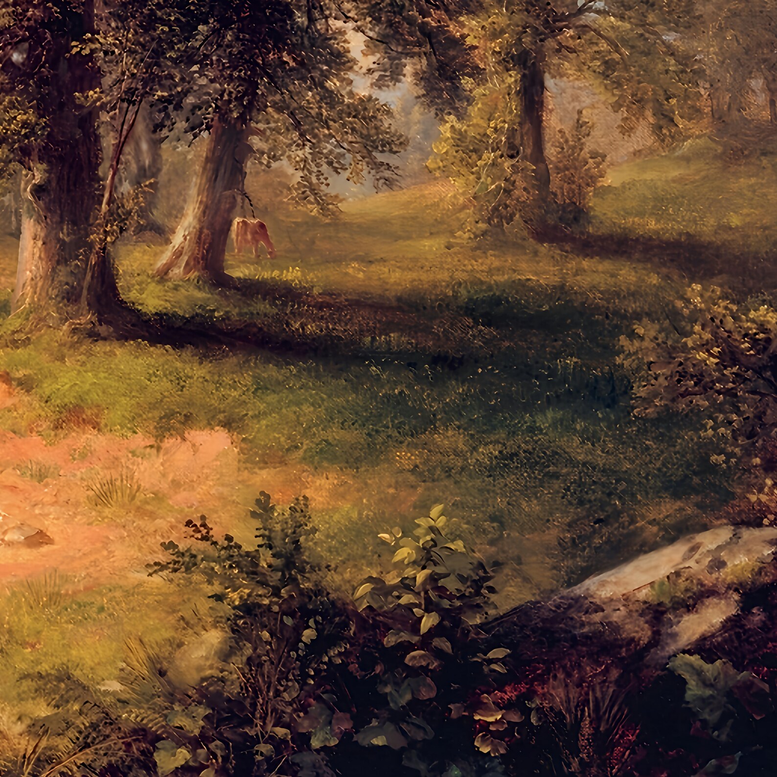 Summer Afternoon, Asher Brown Durand, Wall Art, Direct Download and ...
