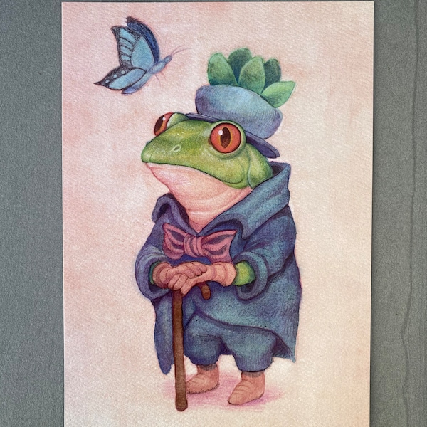 Gentleman Frog - Etsy