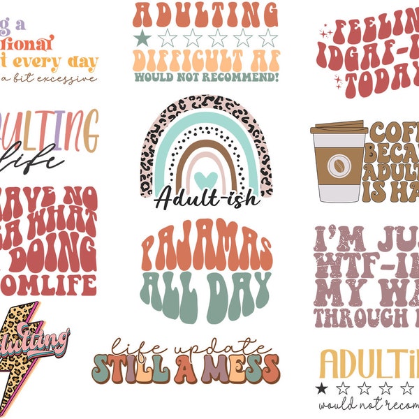 Functioning Adult is Exhausting Svg - Etsy