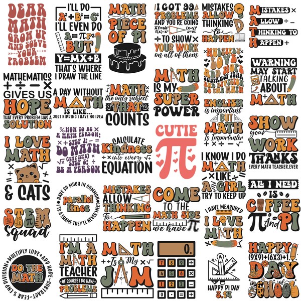 Math Teacher Svg - Etsy