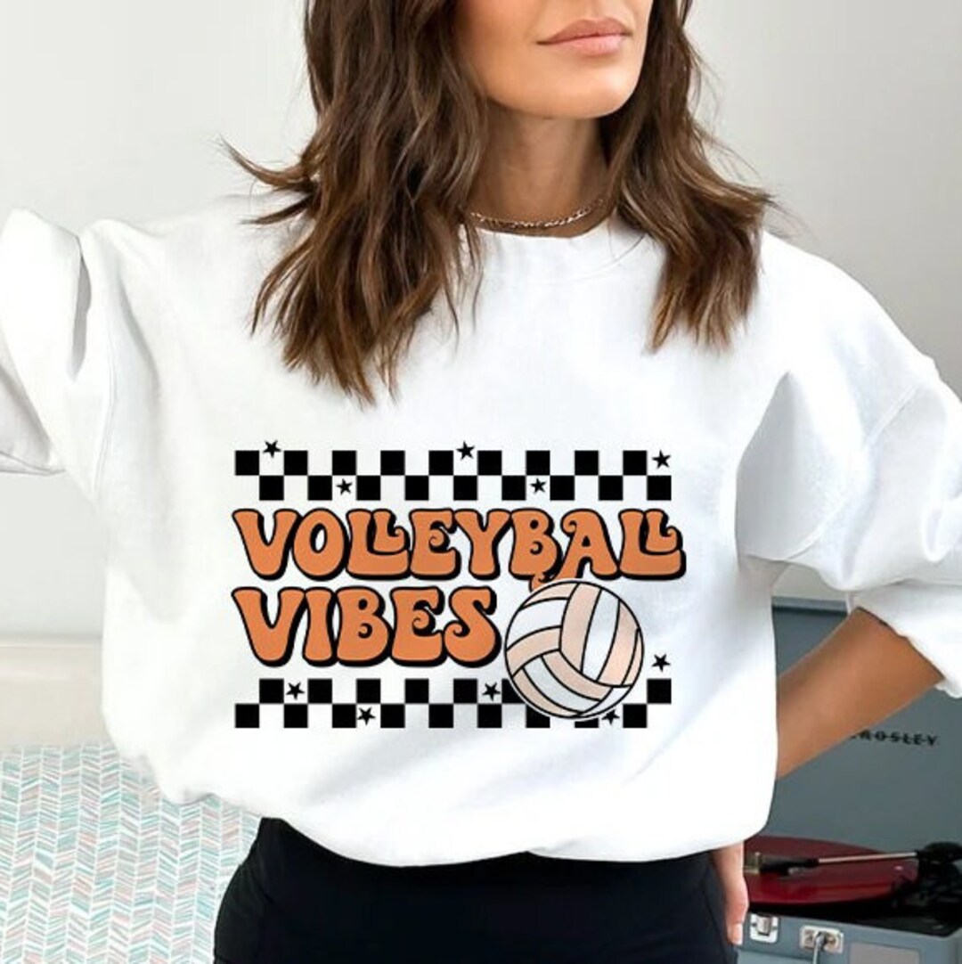 Volleyball Vibes Svg Png Retro Volleyball Sublimation Love Volleyball ...
