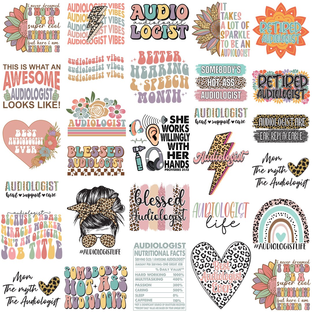 Audiologist Svg Png Bundle Blessed Best Audiologist Life Vibes Somebody ...