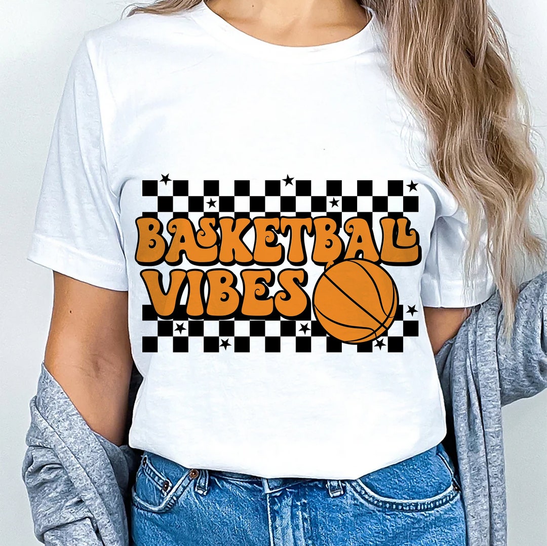 Basketball Vibes Svg Png Sublimation Retro Basketball Groovy Season ...
