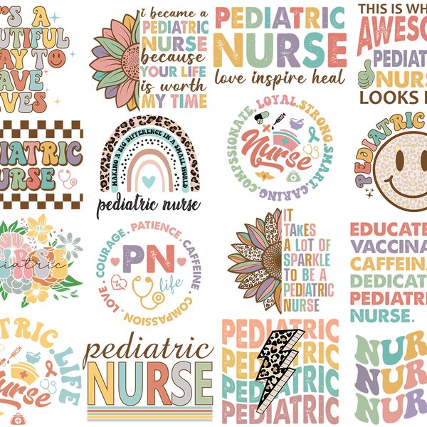 Pediatric Nurse Svg - Etsy