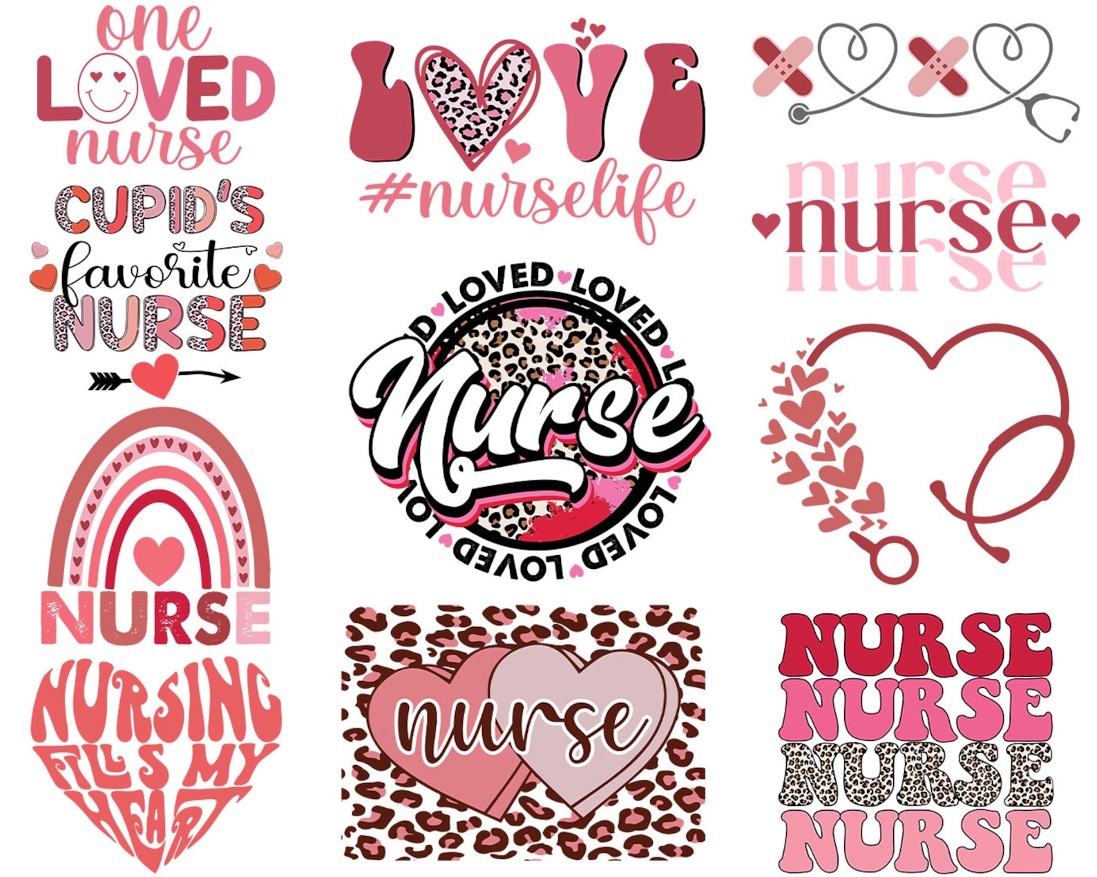 Nurse Valentine Svg Png Bundle Loved Cupids Favorite Nurse - Etsy
