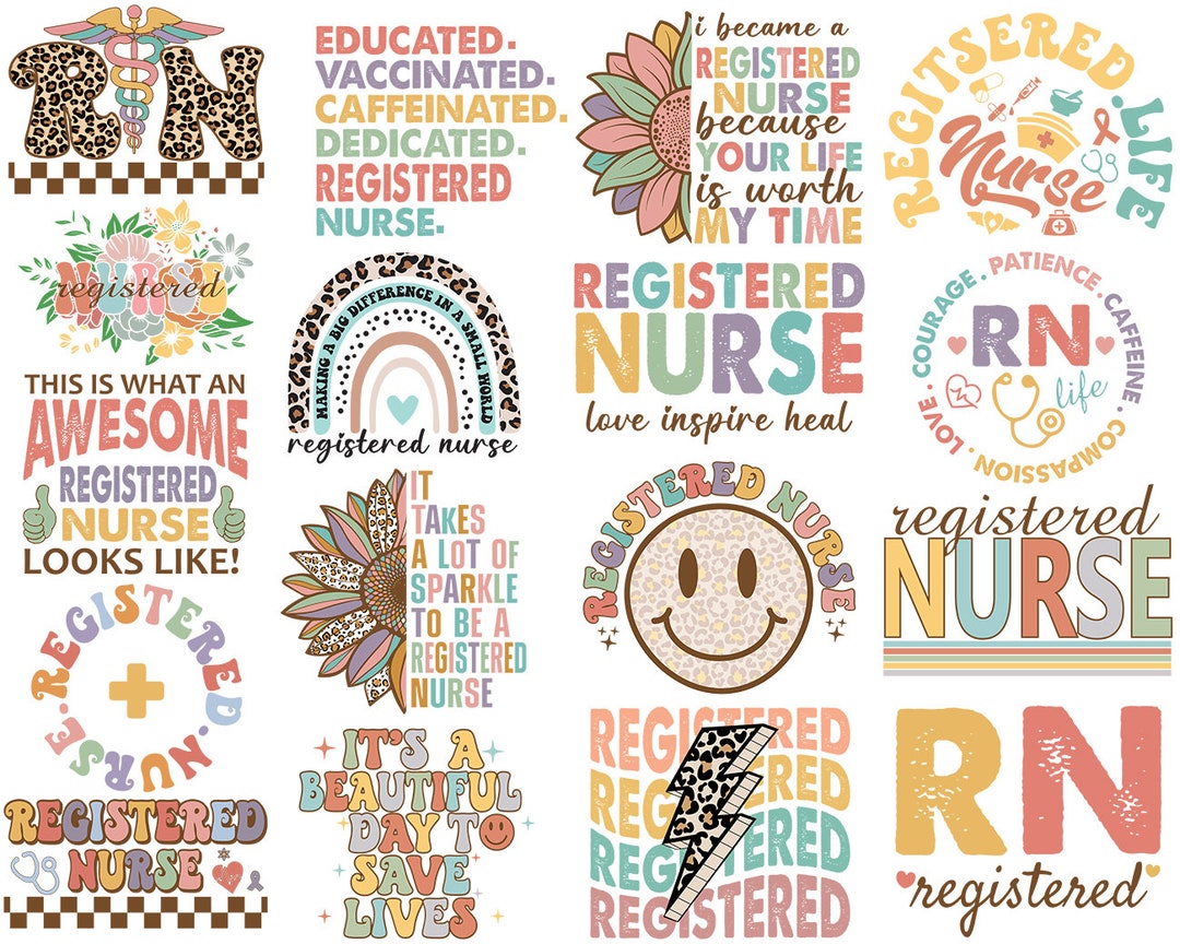 Registered Nurse Svg Png Bundle RN Nursing Life Looks Like Love Inspire ...