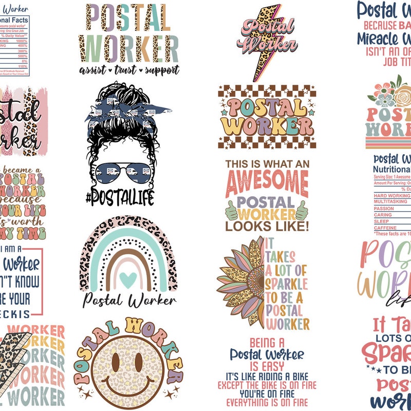 Postal Worker Svg - Etsy