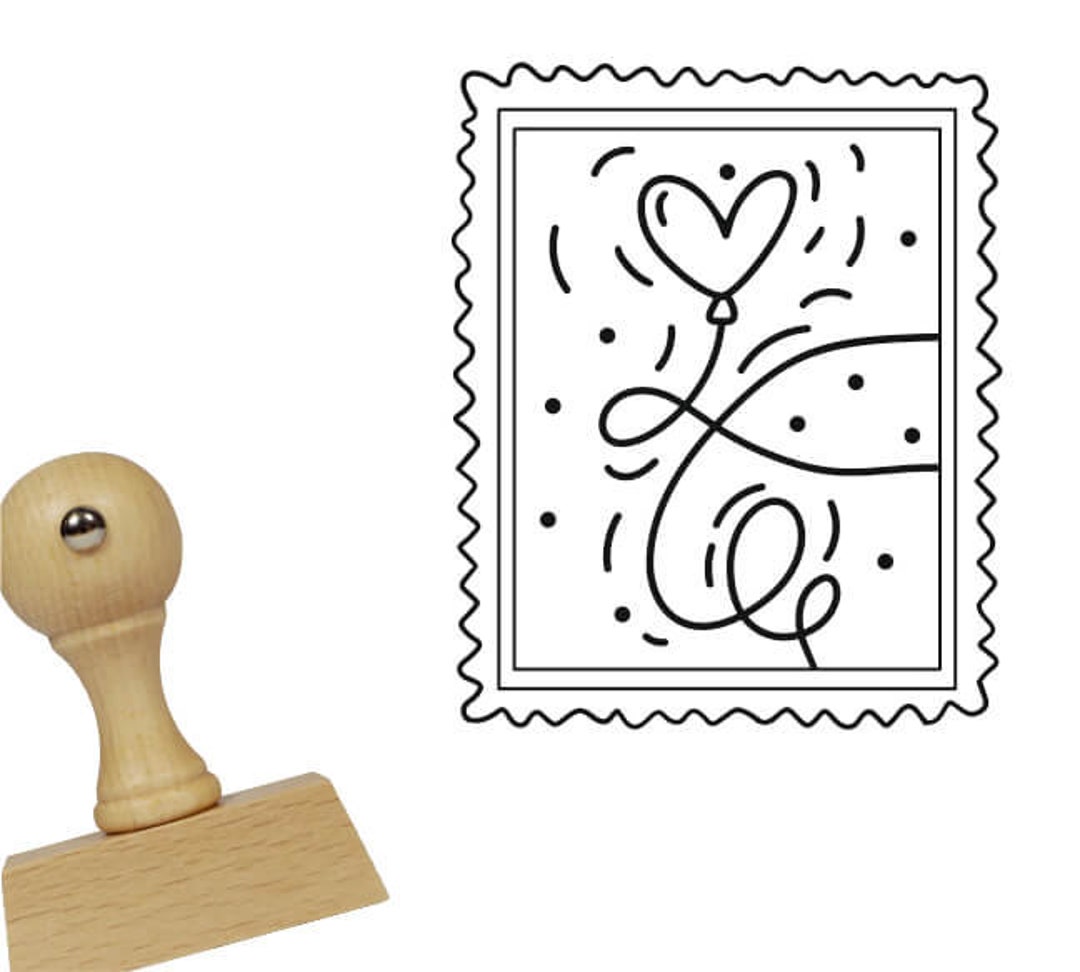 Love Symbol / Wooden Love Stamp / Romantic Stamp /love-themed / Letter ...