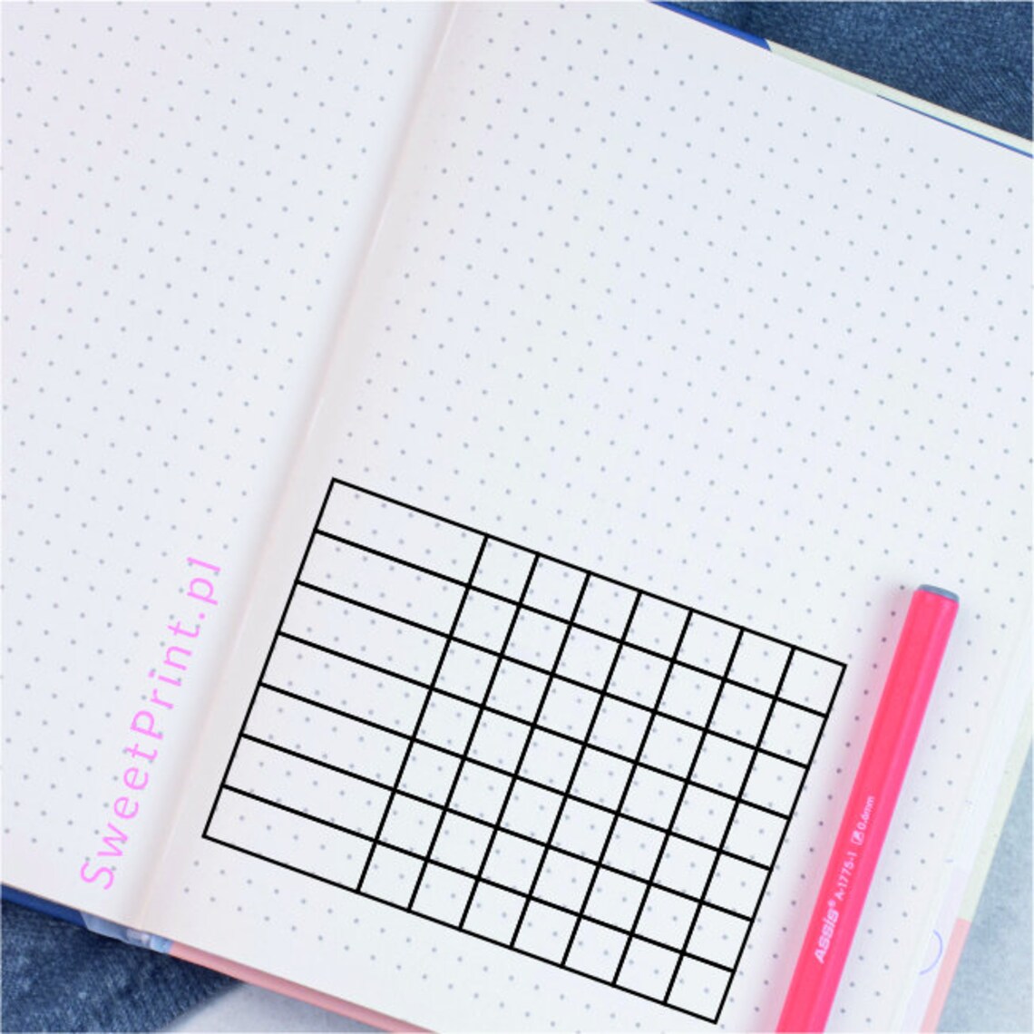 Blank HABIT TRACKER Bullet Journal Stamp / Planner Stamp - Etsy