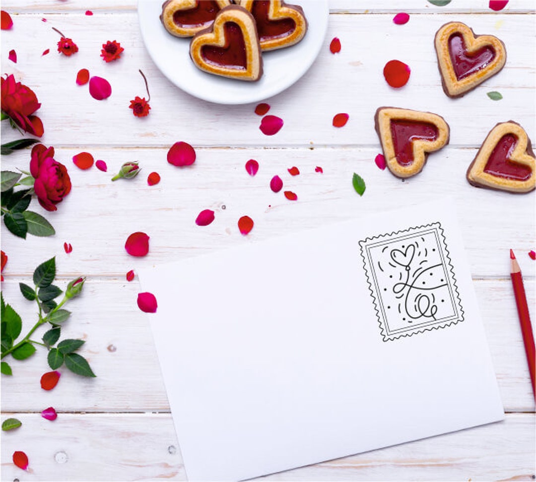 Love Symbol / Wooden Love Stamp / Romantic Stamp /love-themed / Letter ...