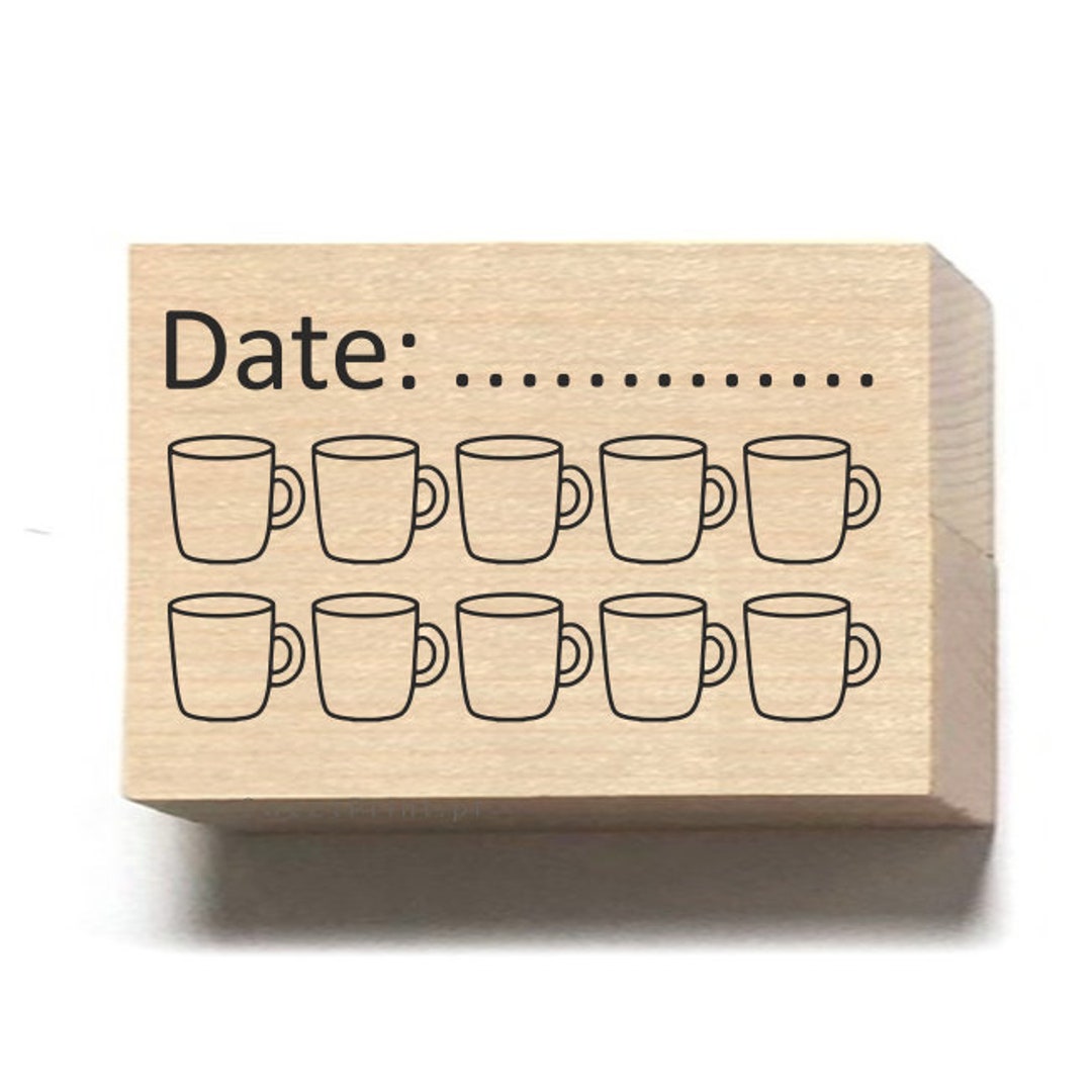 Hydrating Tracker / Blank HABIT TRACKER / Bullet Journal Stamp / Cups ...