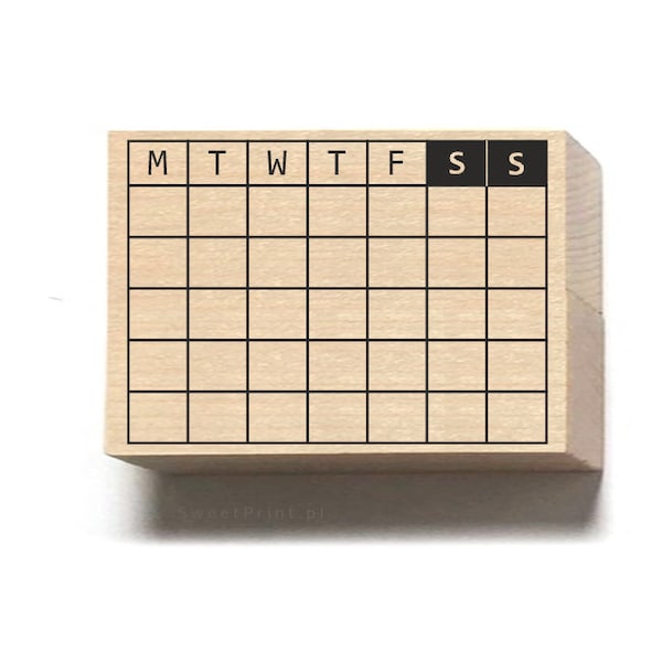 Calendar Stamp - Etsy