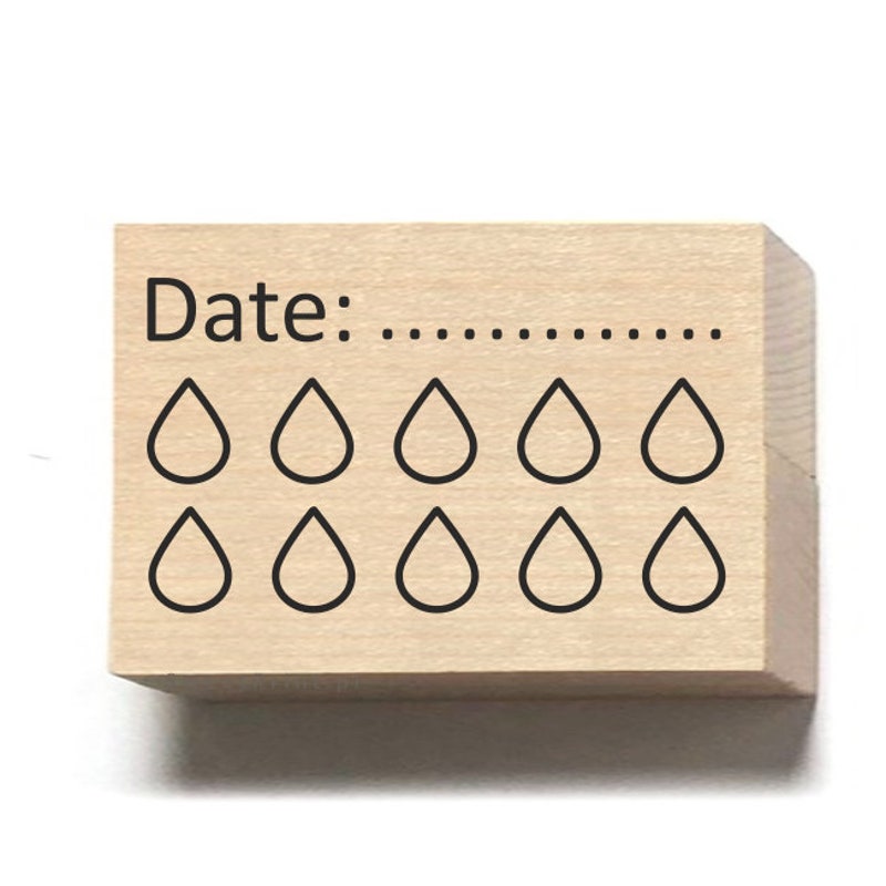 Water Drop Stamp - Etsy