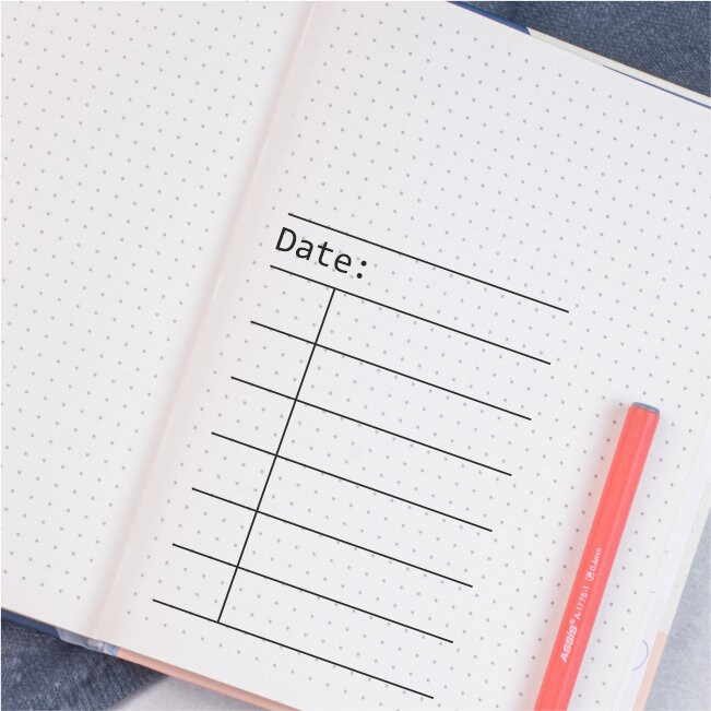 Blank TRACKER Bullet Journal Stamp / Planner Stamp / Calendar Stamp ...