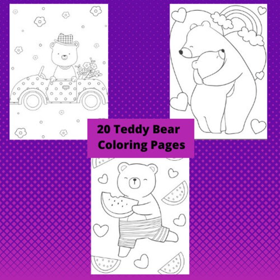 20 Color by Number Coloring Sheets | Etsy