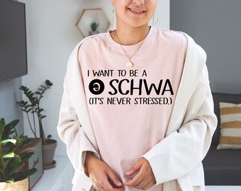 Schwa Stressed Shirt - Etsy