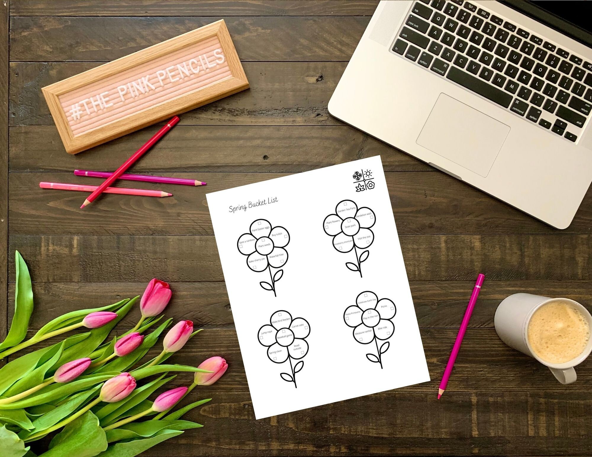 Spring Bucket List Printable - Etsy