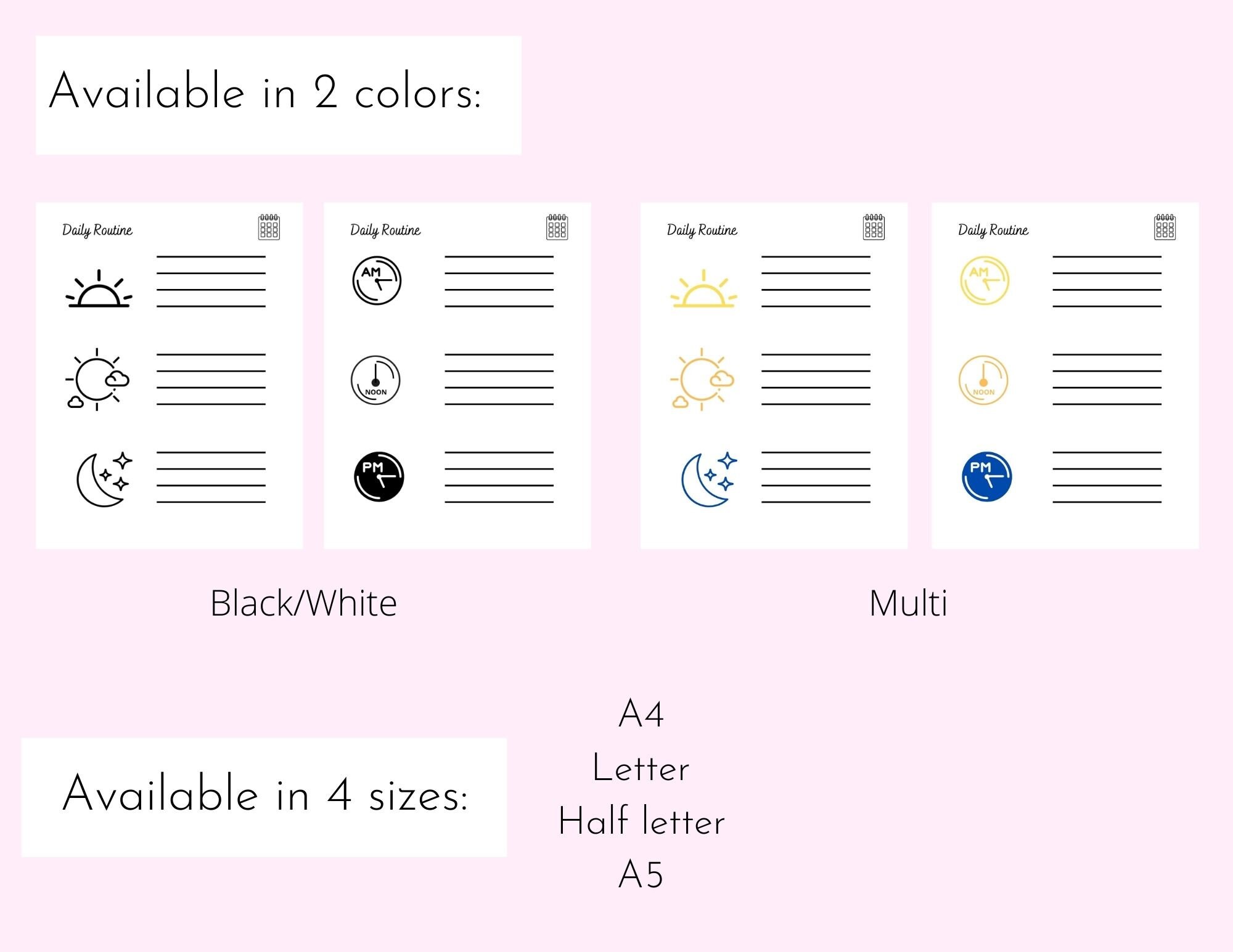 Daily Routine Printable - Etsy