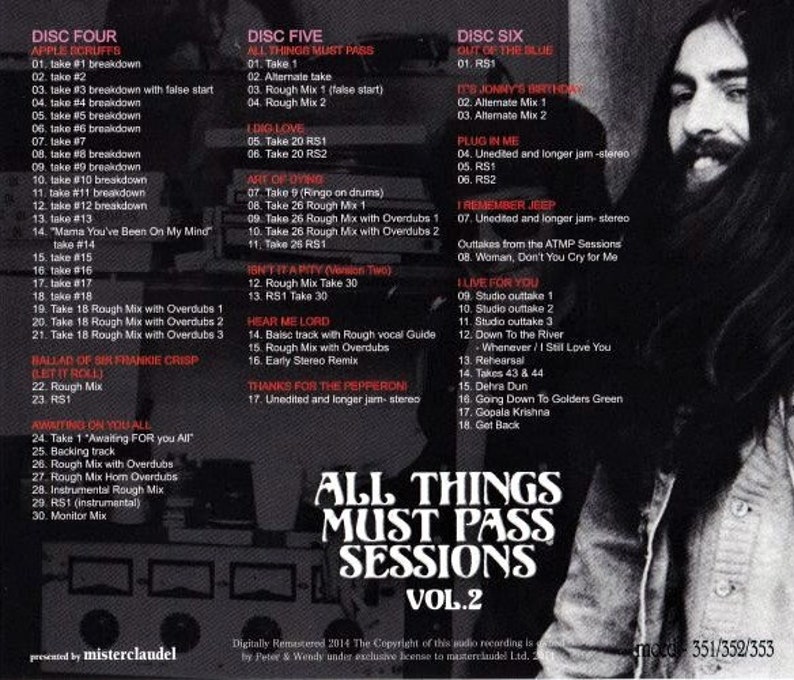 George Harrison - All Things Must Pass Sessions - 6 CD - New - Etsy