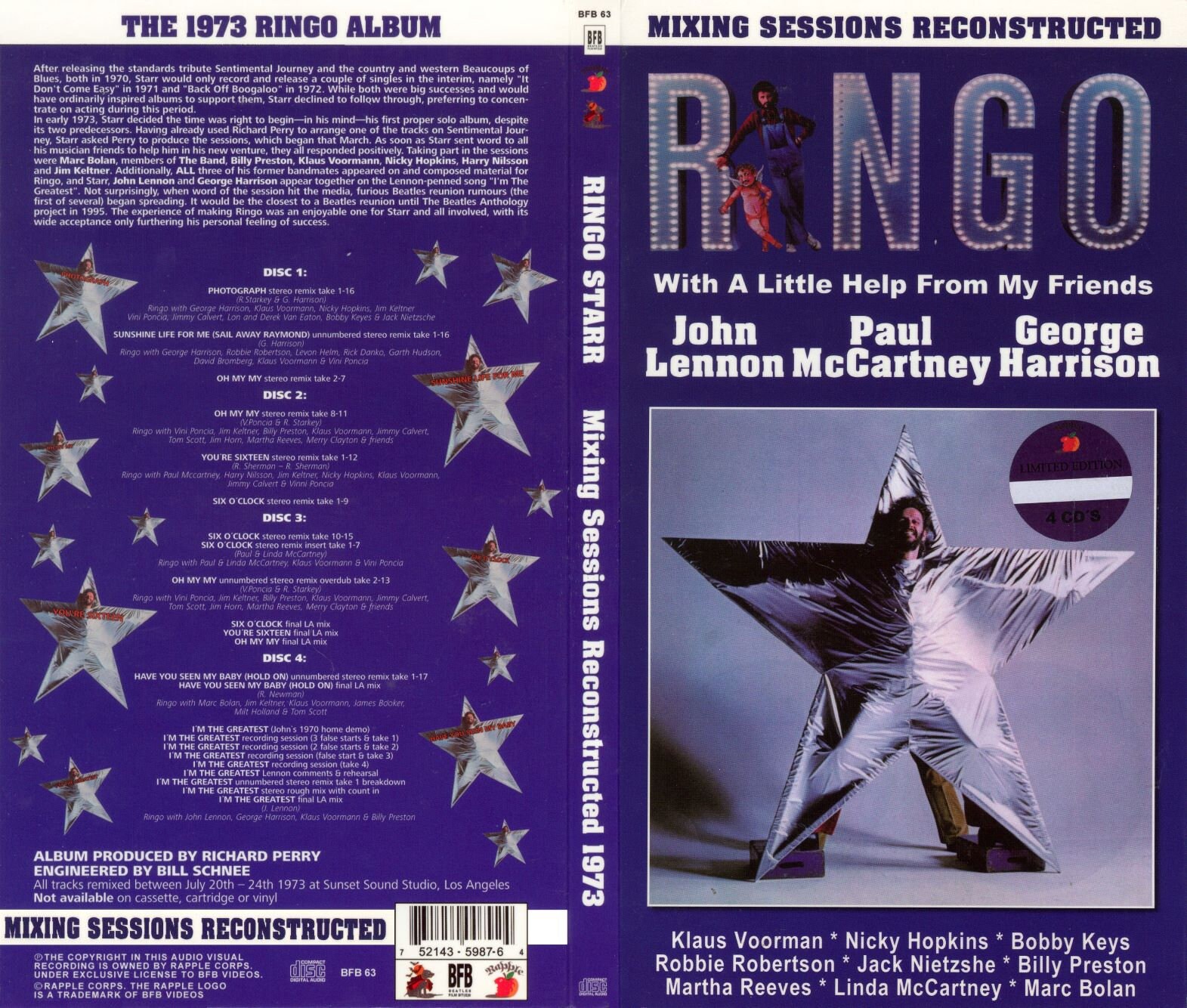 Ringo Starr Ringo LP With a Little Help From My Friends - Etsy