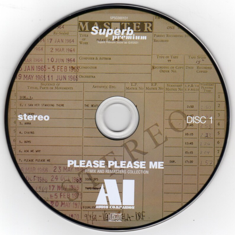 Beatles - Please Please Me, With the Beatles, Hard Day's Night, Beatles ...