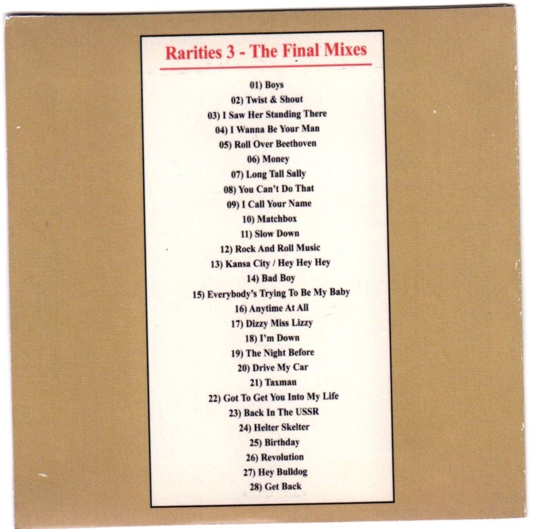 Beatles Rarities 6 CD New - Etsy