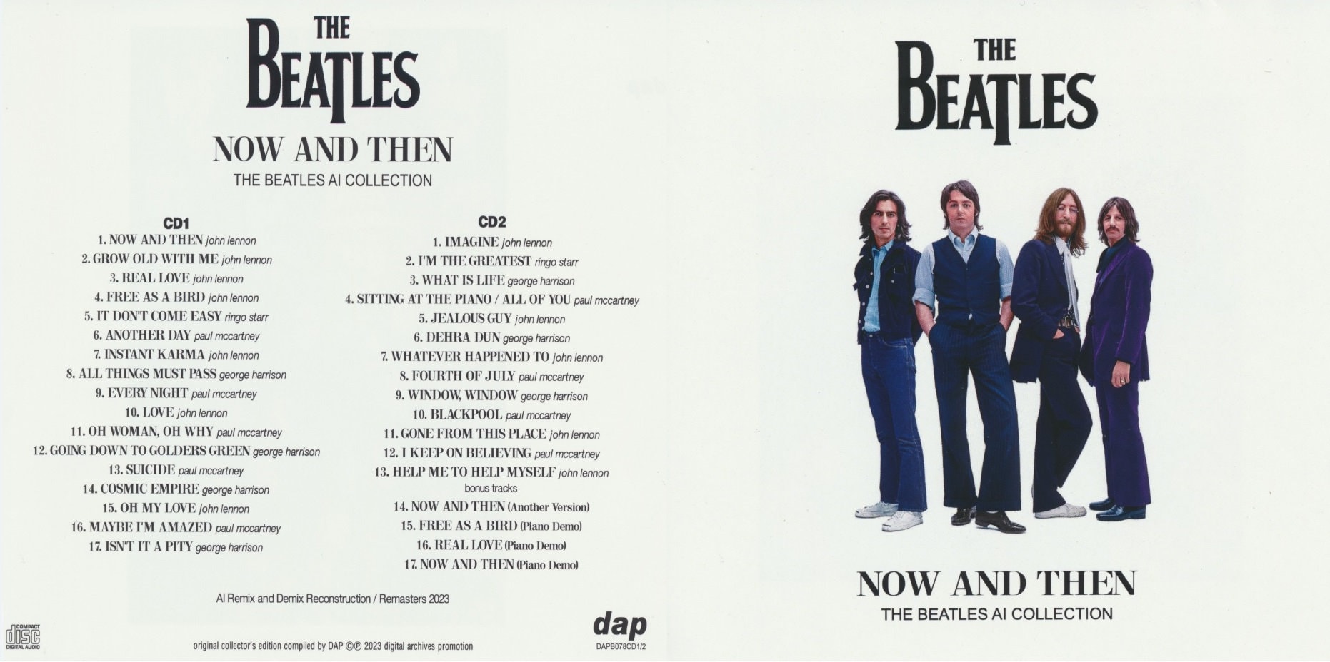 Beatles - Now and Then AI Collection - 8 CD - New - Etsy