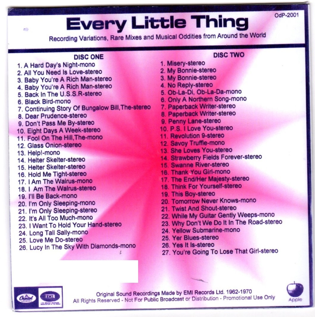 Beatles - Every Little Thing - 8 CD + 1 DVD + Beatles Book - Etsy