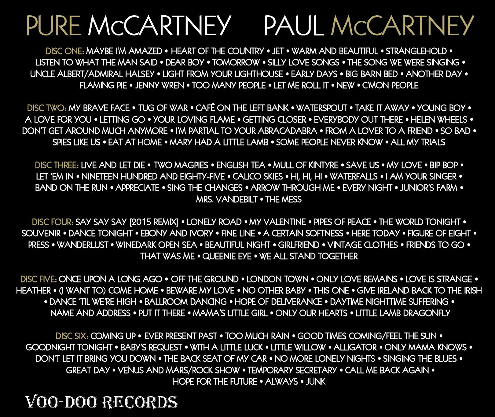 Paul Mccartney - Pure Mccartney - 6 CD - New - Etsy