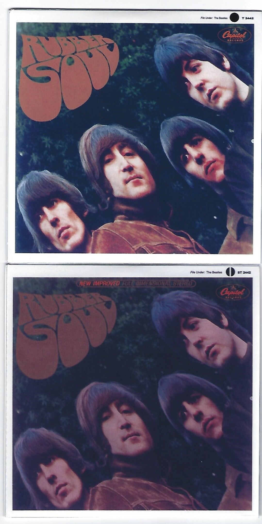 Beatles - US Rubber Soul Ebbetts - Mono, Stereo, East Coast Stereo ...