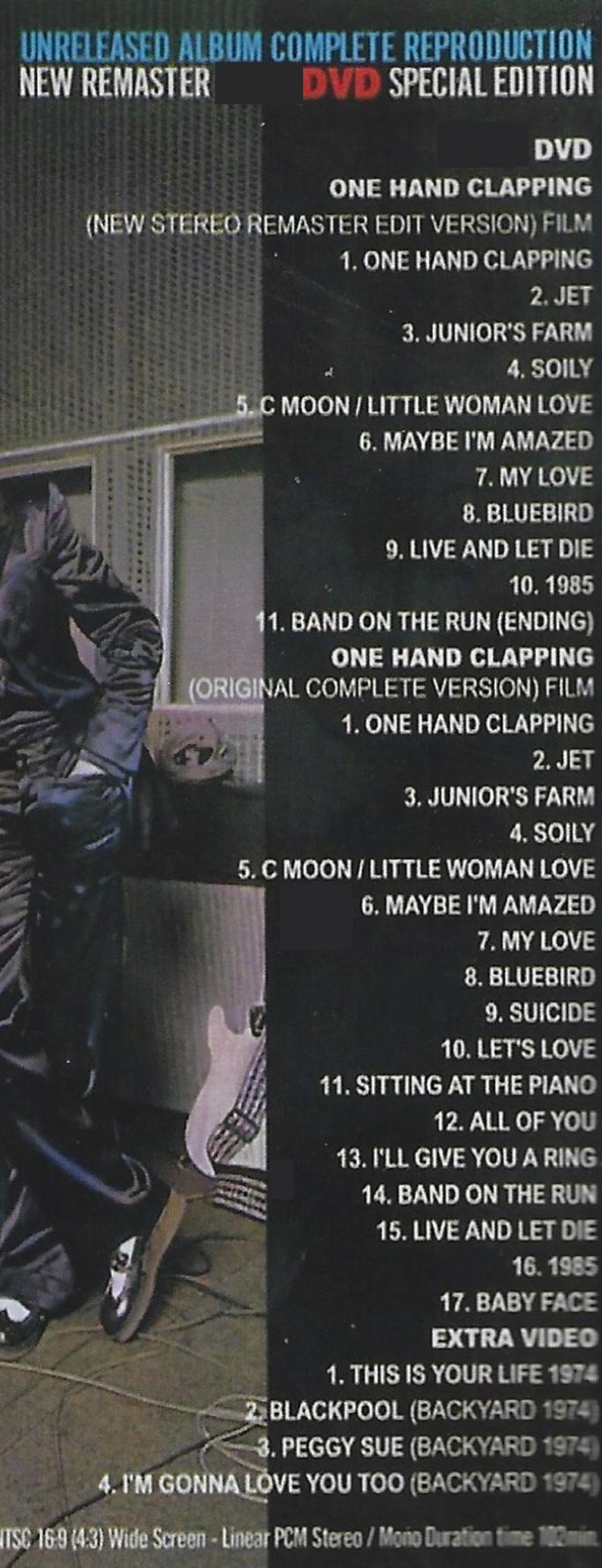 Paul Mccartney and Wings - One Hand Clapping Sessions 1974 - 5 CD + DVD ...