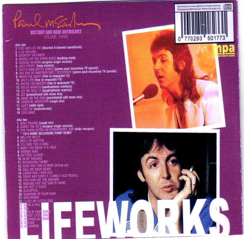 Paul Mccartney - Lifeworks - 1966 to 1978 - 10 CD + DVD - New - Etsy