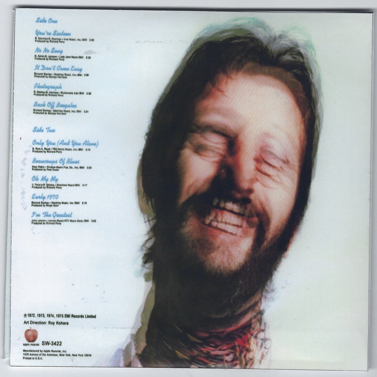Ringo Starr - Blast From Your Past - as Recorded by Dr. Ebbetts - 1 CD ...