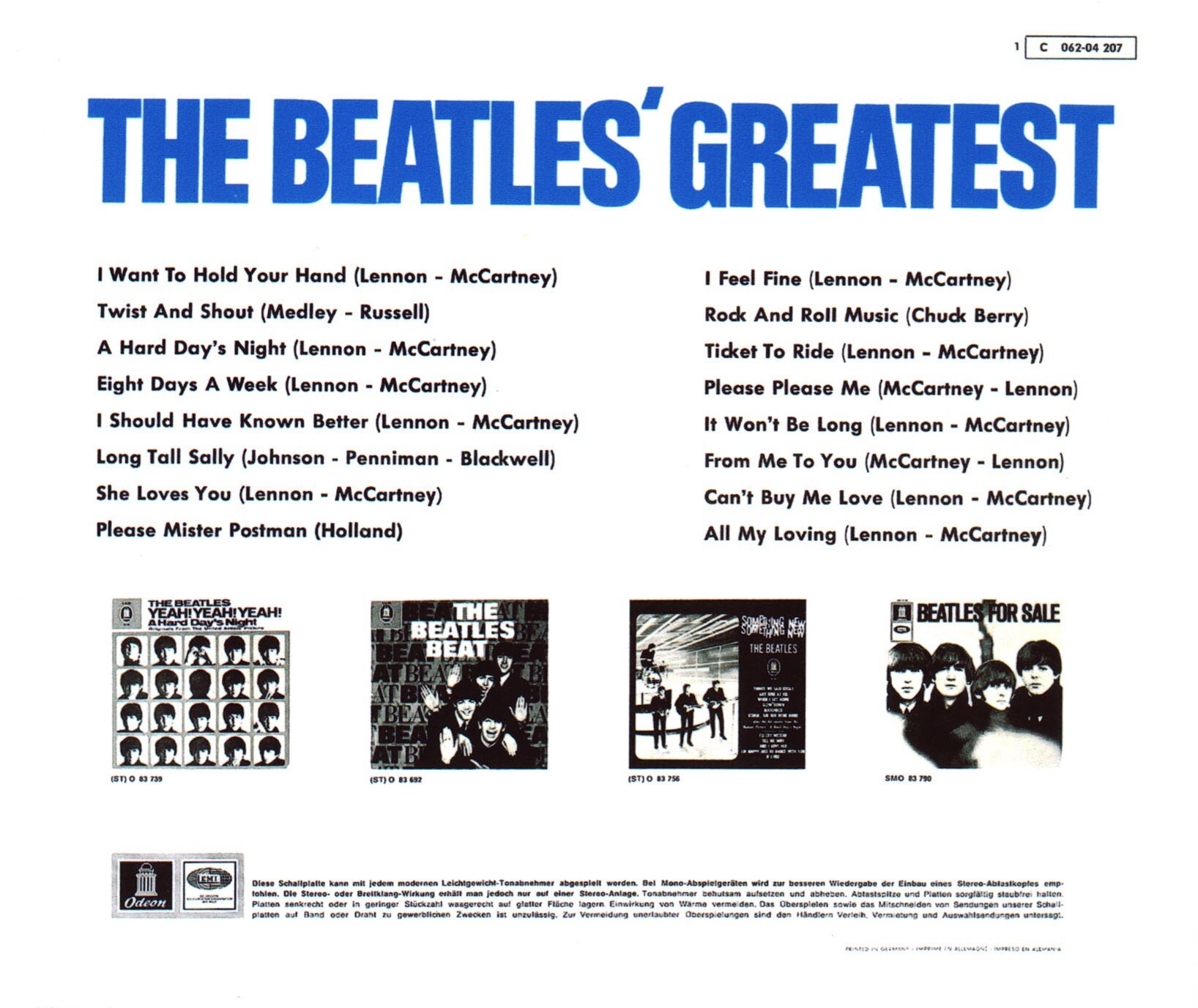 Beatles - German Lps as Recorded by Dr. Ebbetts - 9 CD - New - Etsy