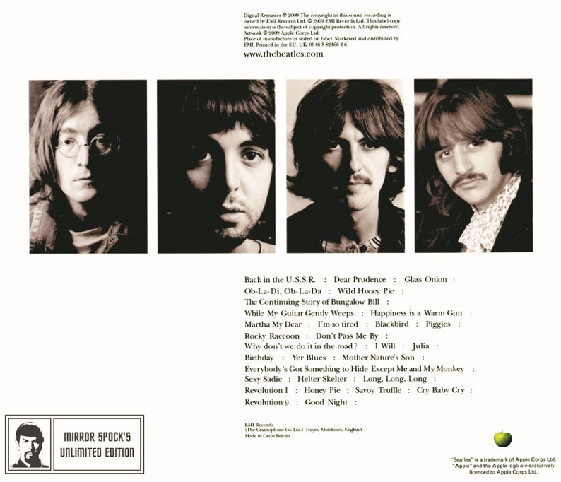 Beatles Mirror Spock Unlimited Collection 16 CD New - Etsy