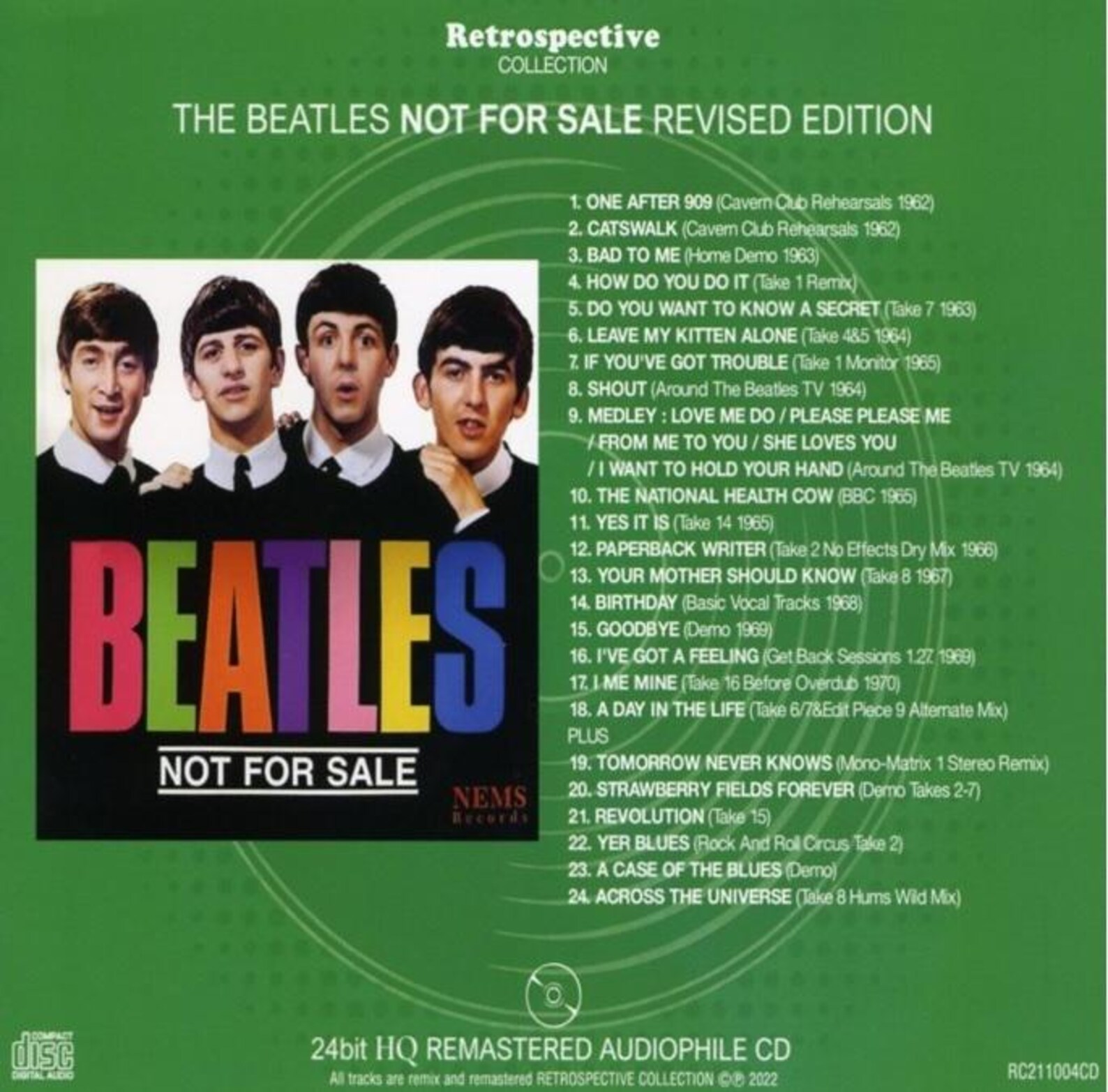Beatles - Not for Sale - Digital Stereo Upgrade - 1 CD - New - Etsy