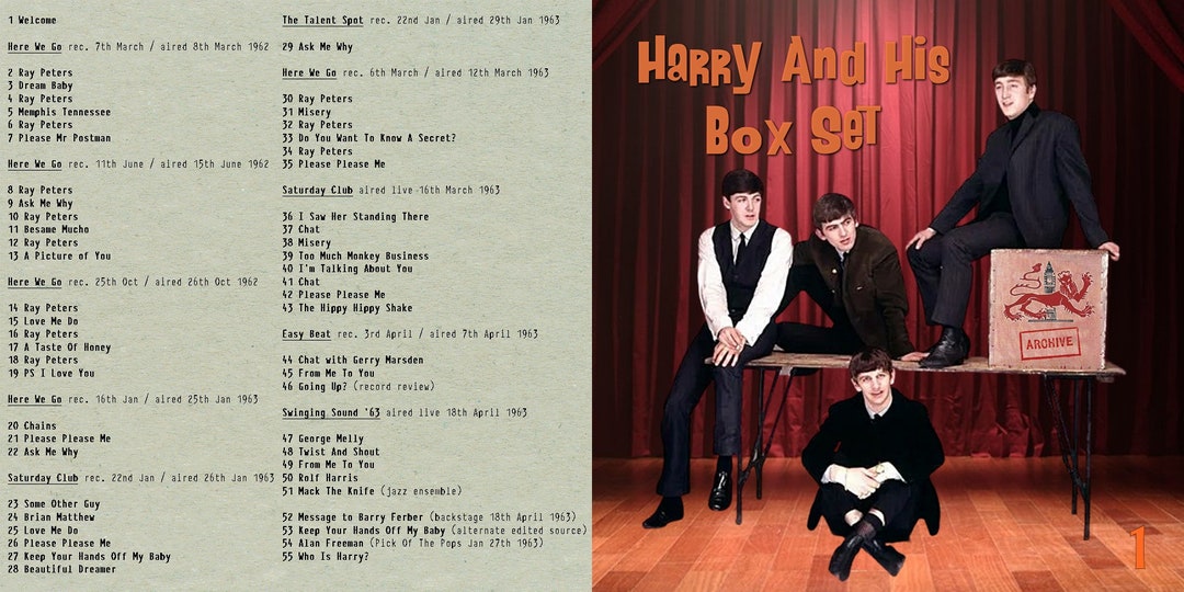 Beatles - Harry and His Box Set - Aka Live in the BBC Studios - Updated ...