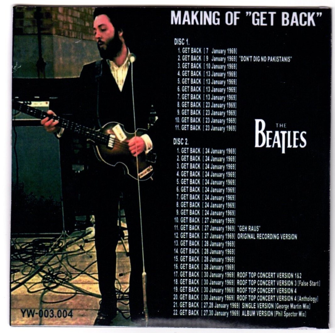 Beatles Making of Let It Be song Hey Jude Get Back - Etsy