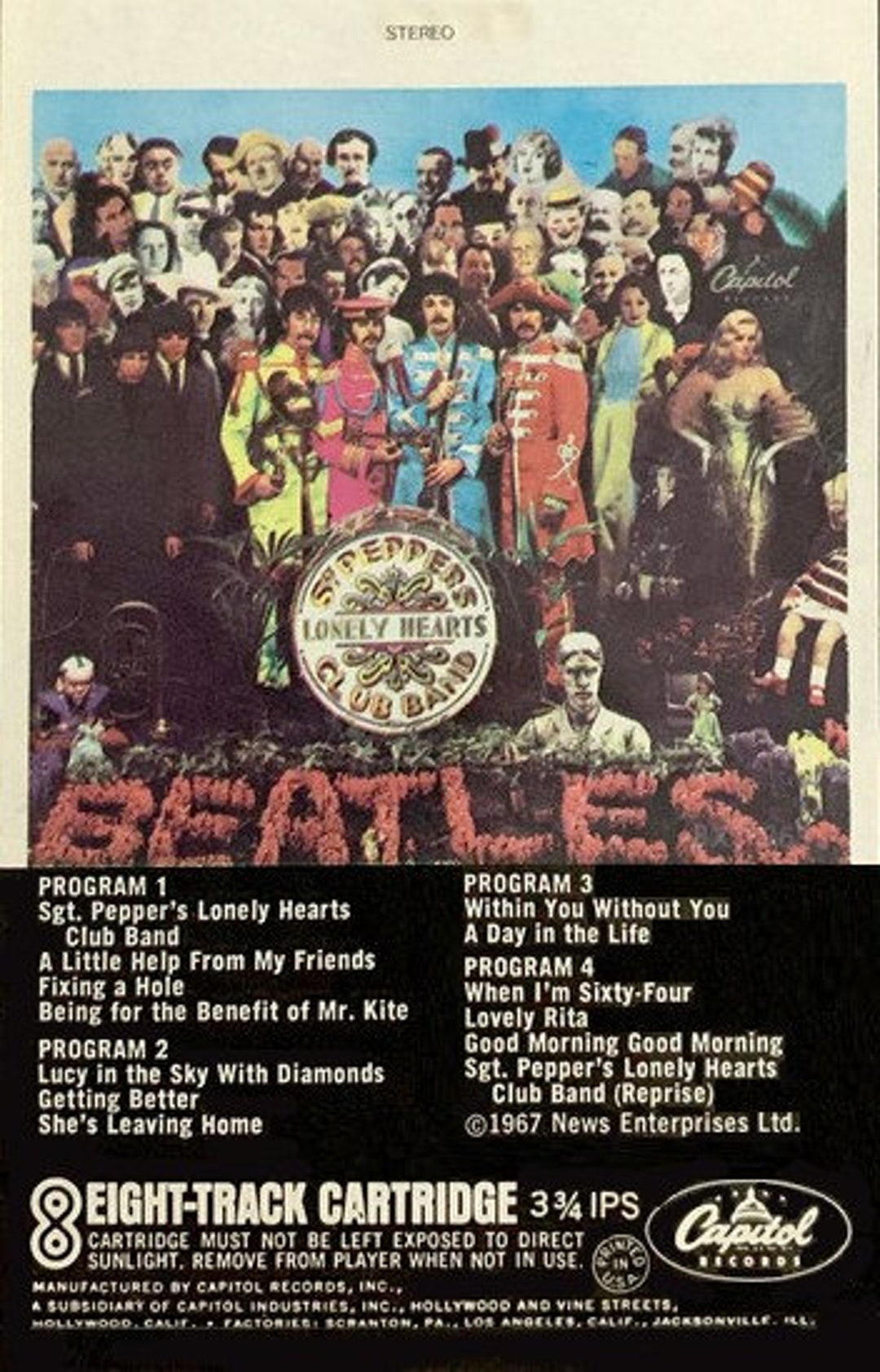 Beatles - Sgt Pepper - US 8-track Mix - 1 CD - New - Etsy