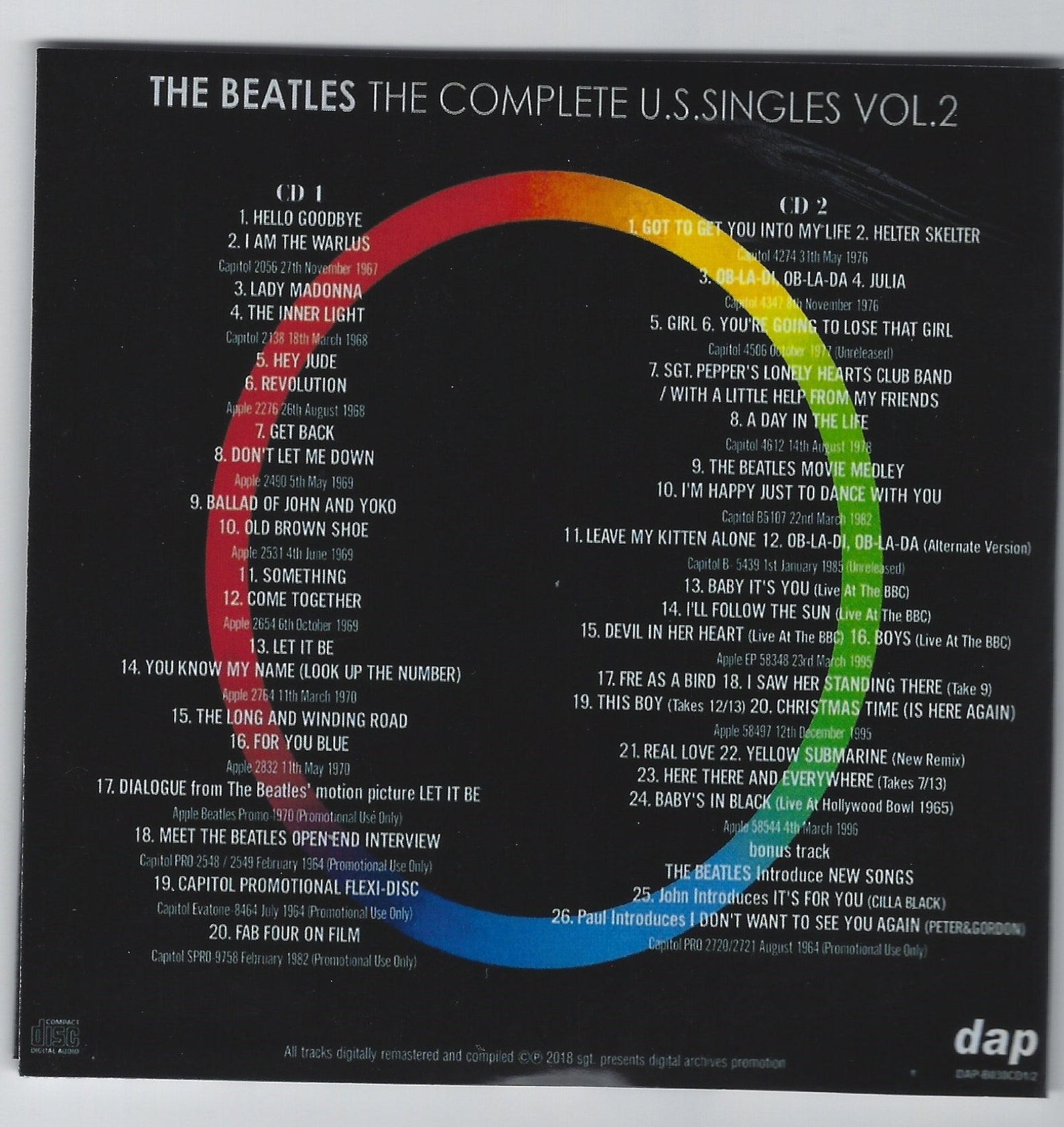 Beatles - US Singles Collection - 5 CD - New - Etsy