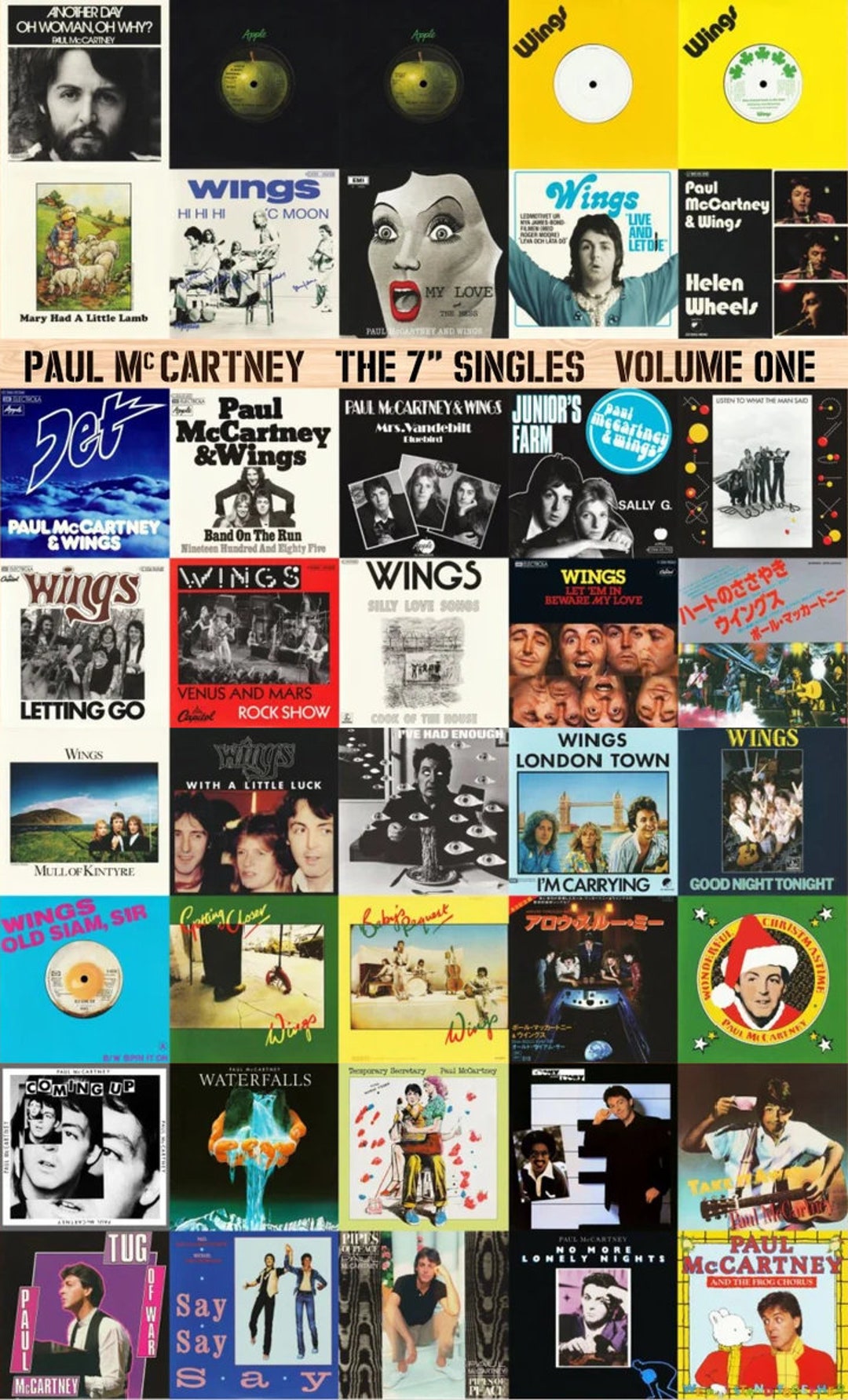 Paul Mccartney - 7" Singles Collection - 8 CD - New - Etsy