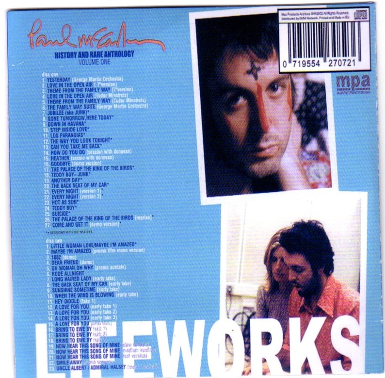 Paul Mccartney - Lifeworks - 1966 to 1978 - 10 CD + DVD - New - Etsy