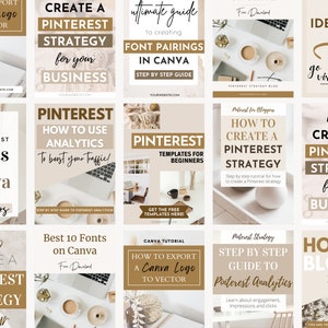 Beige Minimalist Pinterest Templates Pinterest Marketing, Pinterest Pin ...