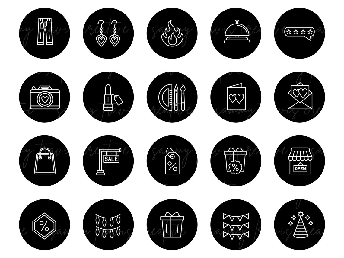 Black Instagram Highlight Icons, Instagram Template, Influencer Media ...