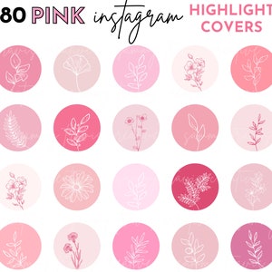 Pink Instagram Highlight Icons, Instagram Template, Influencer Media ...
