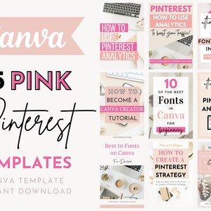 Pink Pinterest Templates Pinterest Marketing, Pinterest Pin Design ...