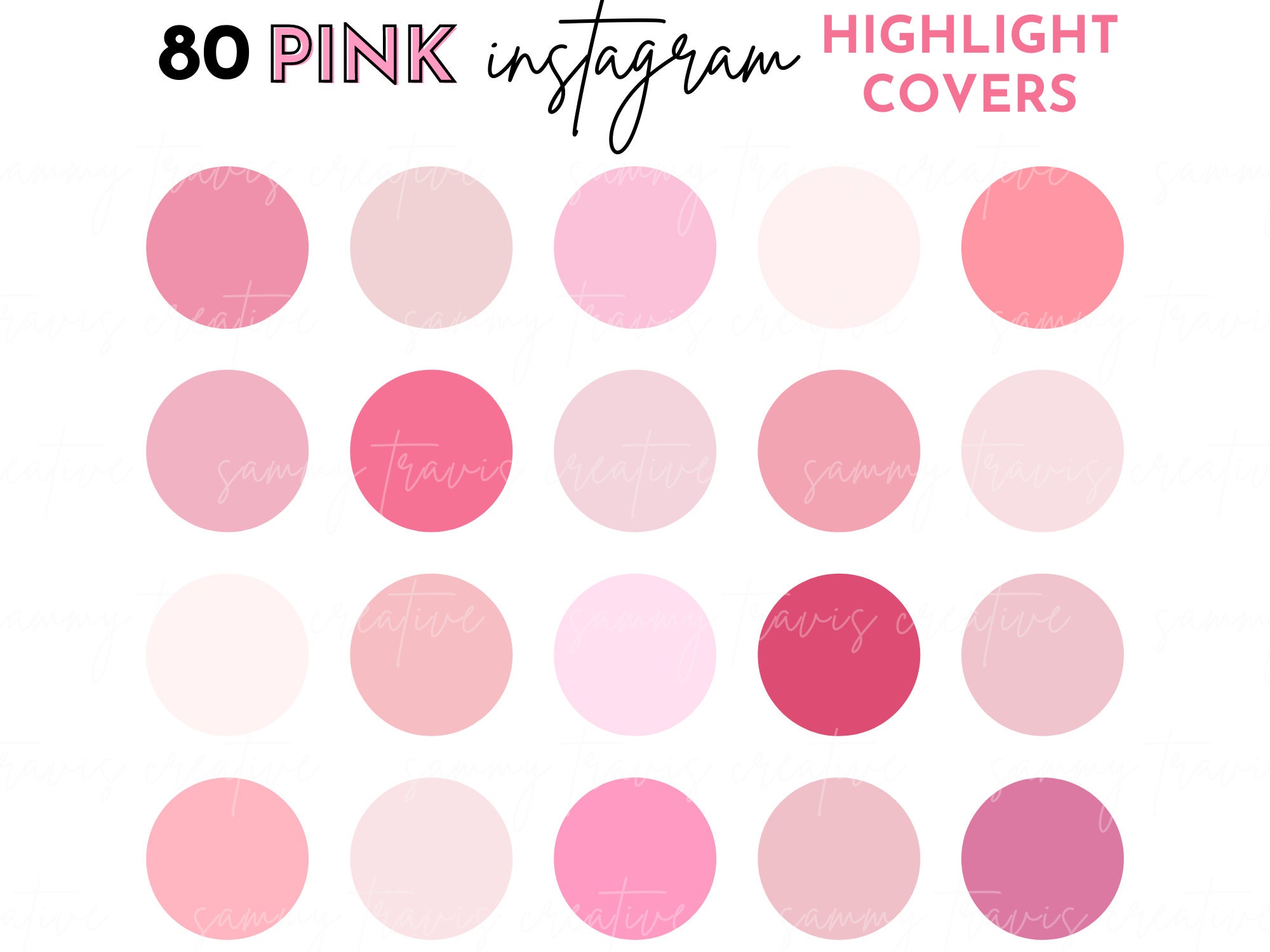 Pink Instagram Highlight Icons, Instagram Template, Influencer Media ...