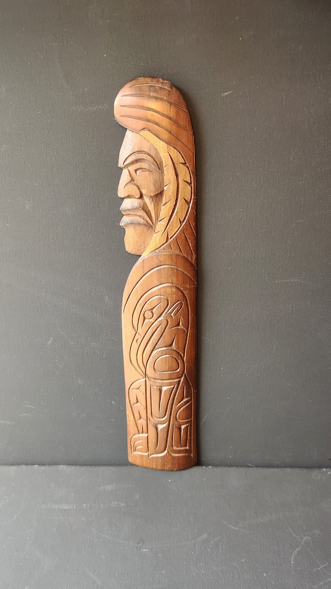 First Nations Dancer and Raven Hand Carved - Etsy