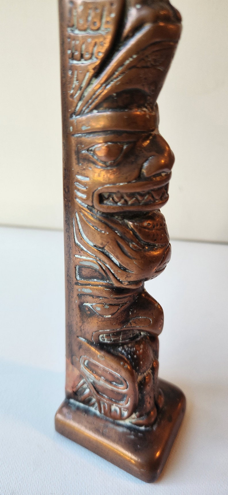 Vintage Copper Finished First Nations Totem Pole - Etsy
